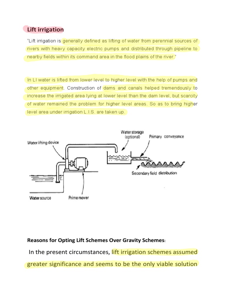 Lift Irrigation System (Im) | PDF