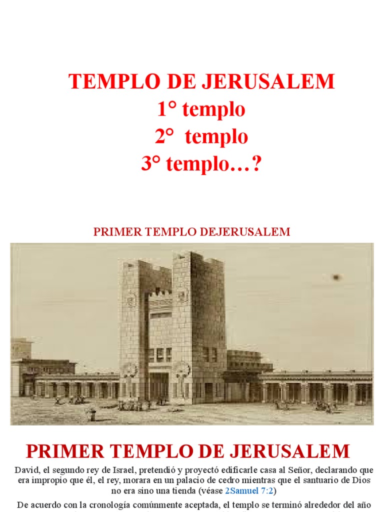Templo de Jerusalem | PDF | Templo en jerusalén | el monte del Templo
