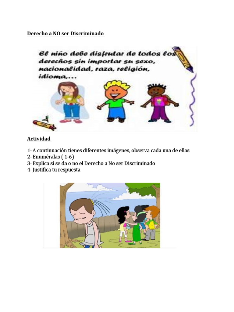 No Ser Discriminado 6 | PDF | Relaciones personales, crianza y ...