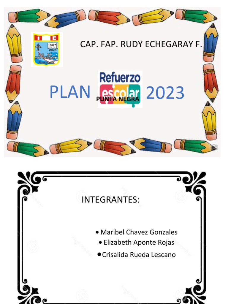 Plan De Refuerzo Escolar Pdf Evaluación Enseñando