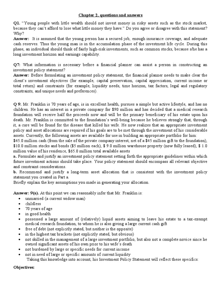 308-Chapter 2, 3, 4, 5 &7 | PDF | Order (Exchange) | Financial Markets