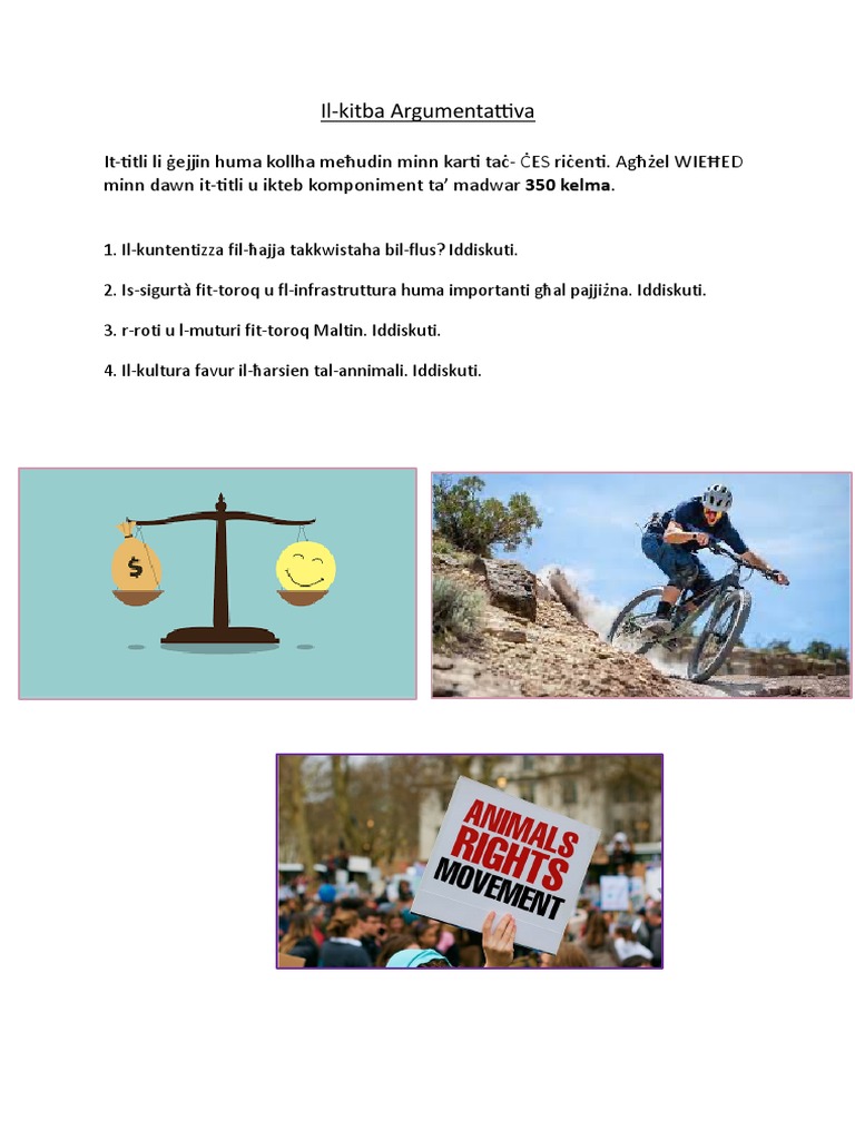 Kitba Argumentattiva - Titli | PDF