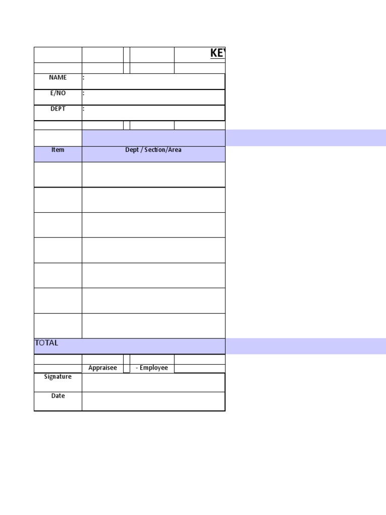 Idl - Kpi 2022 Form | PDF