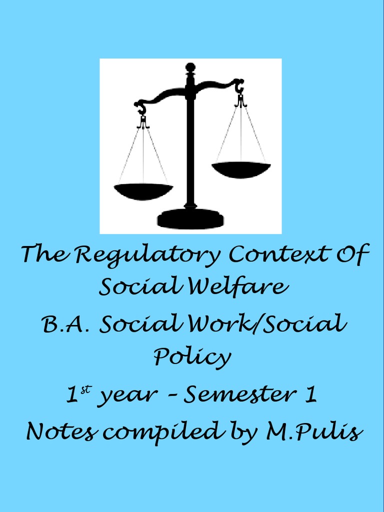 The Regulatory Context of Social Welfare | PDF | Magistrate | Witness
