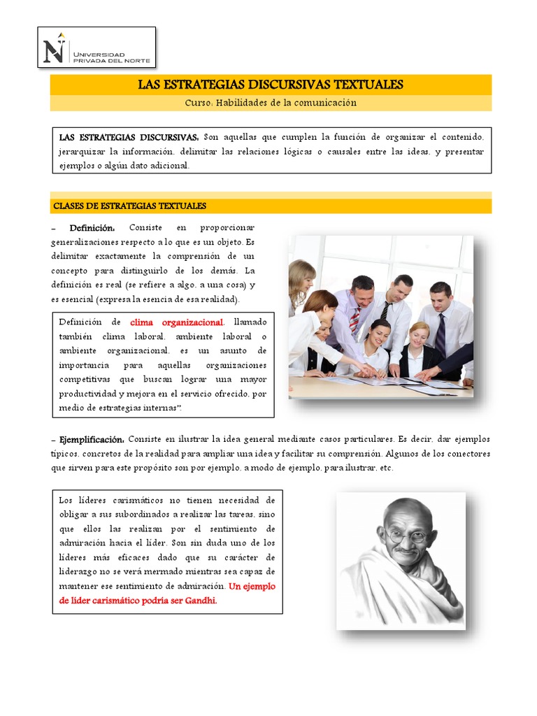 Lectura 08 Las Estrategias Discursivas Textuales | PDF | Liderazgo ... Lectura 08 Las Estrategias Discursivas Textuales | PDF | Liderazgo ...