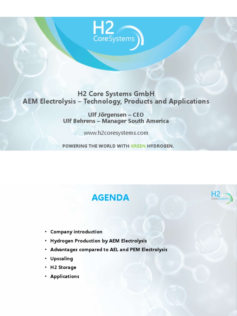 2023-04-03 Presentation H2 Core Systems Green Hydrogen - en | Download Free PDF | Energy Storage ...
