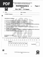 Math P1 Kcse 2021 | PDF
