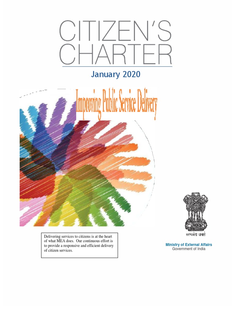 Citizen Charter 2020 | Download Free PDF | Travel Visa | Passport
