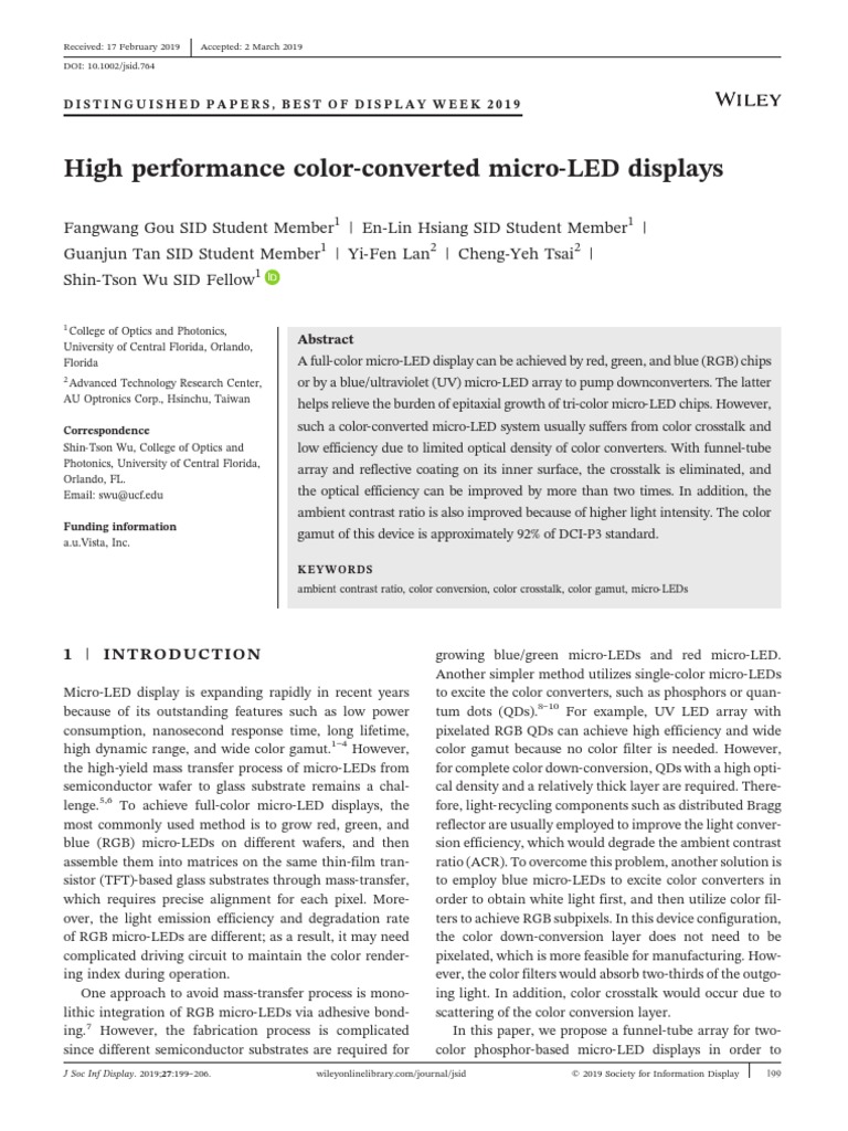 JSID Gou | PDF | Color | Pixel