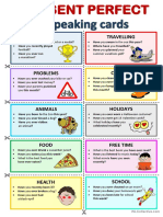 Present Perfect Vs Past Simple Game Board | PDF