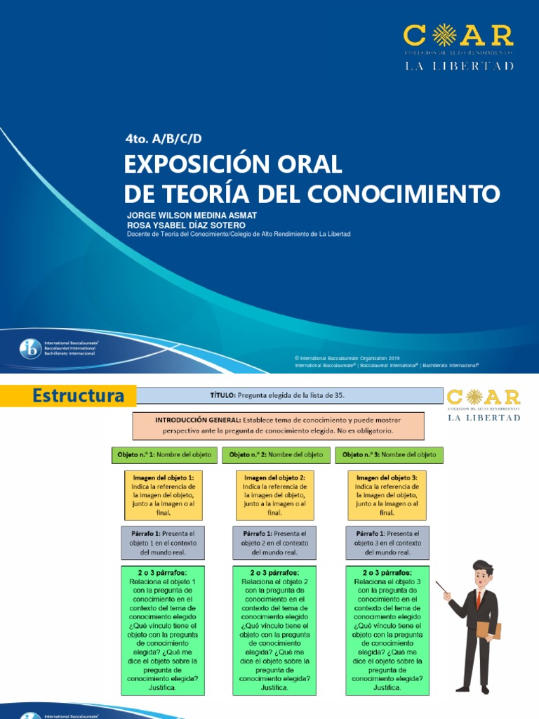 Exposición Oral de TDC - Evaluación Interna-1 | PDF | Conocimiento | Connotación