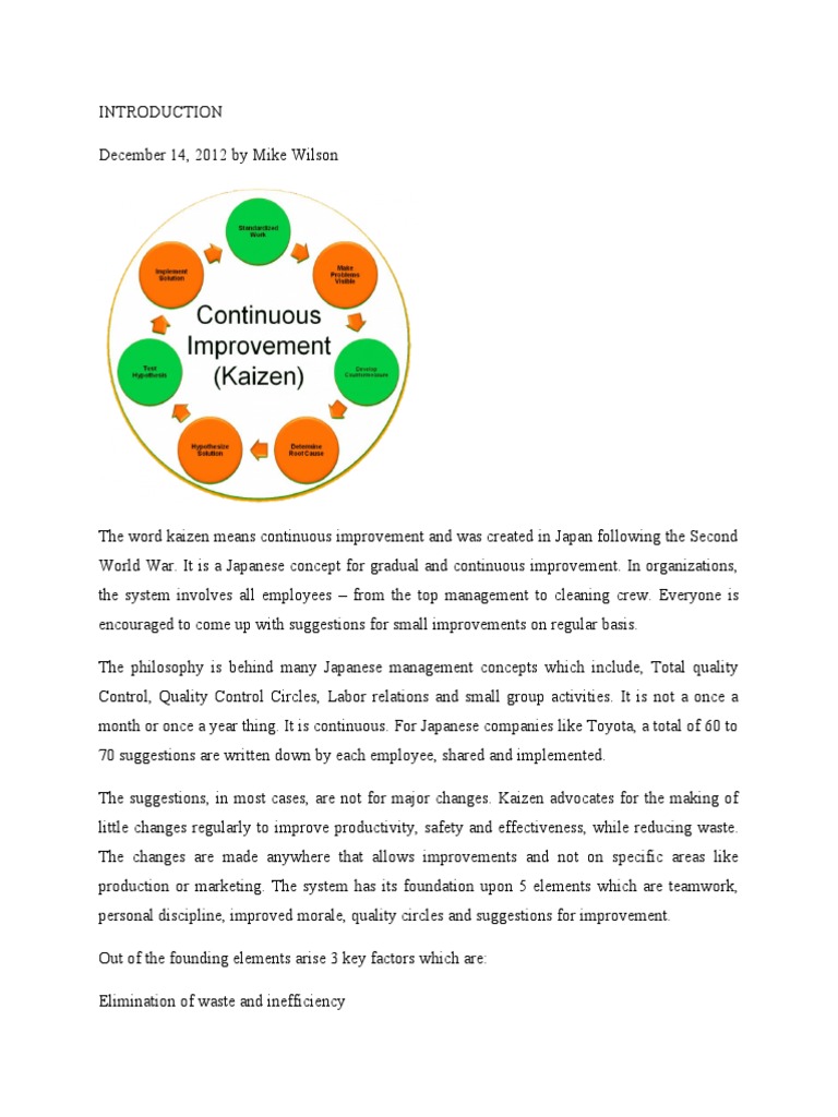 Kizen | PDF | Lean Manufacturing | Business Process