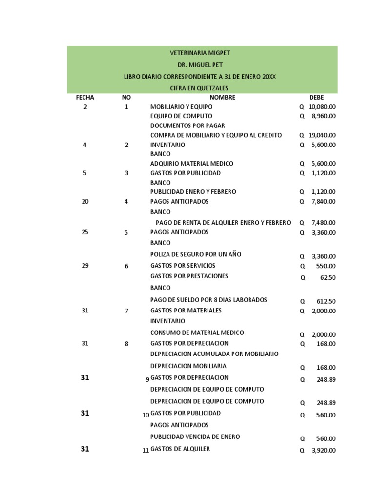 Tarea Ejercicio 6-2 | PDF | Servicios financieros | Dinero