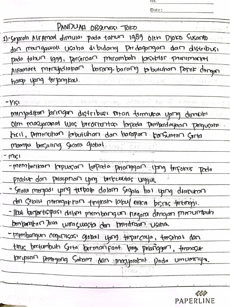 Observasi Toko | PDF