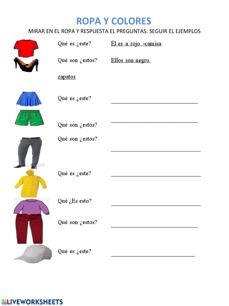 Clothes and Colors 2 | PDF