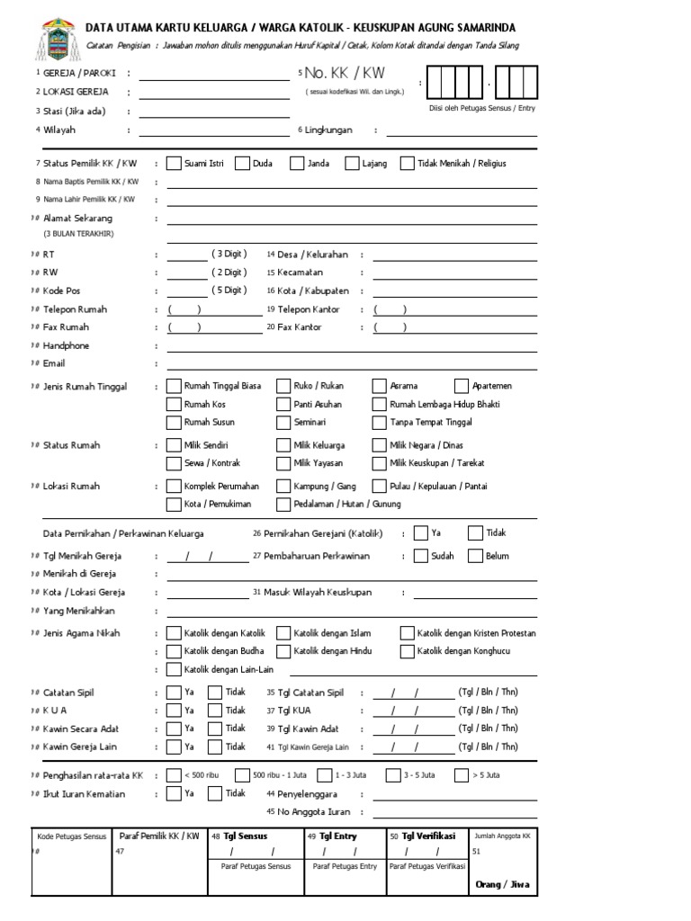 Form Sensus Keuskupan | PDF