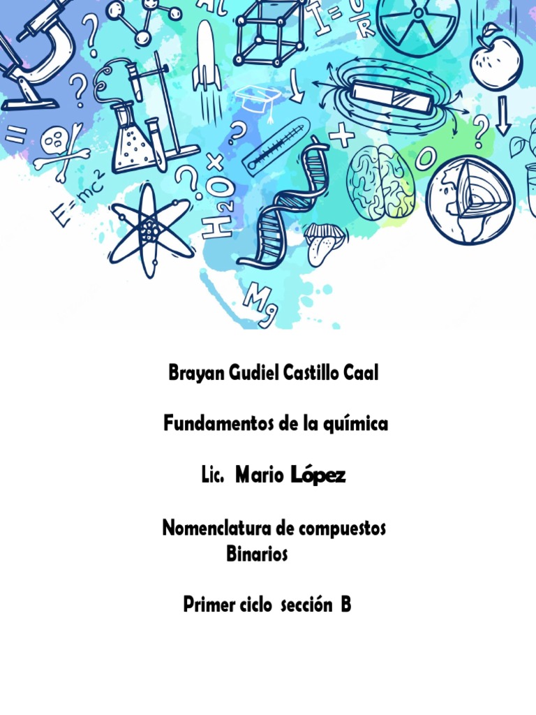 Nomenclatura Brayan Castillo | PDF | Óxido | Peróxido