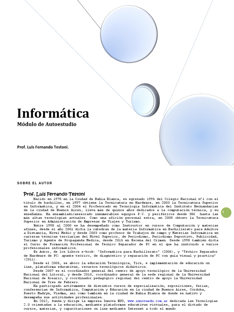 1er Apunte | PDF | Microsoft | Programa de computadora