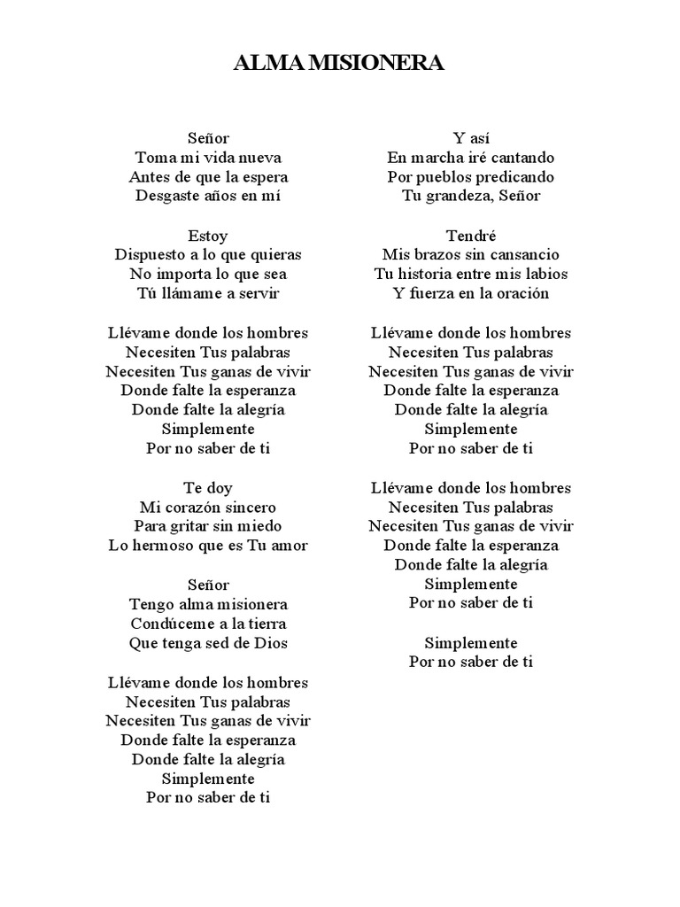 Alma Misionera | PDF