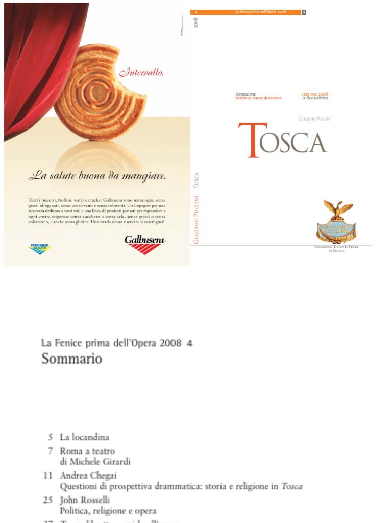 Tosca Libretto e Guida All Opera | PDF