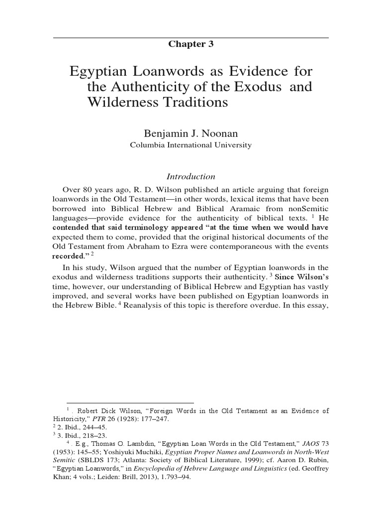 Noonan | PDF | Book Of Exodus | The Exodus
