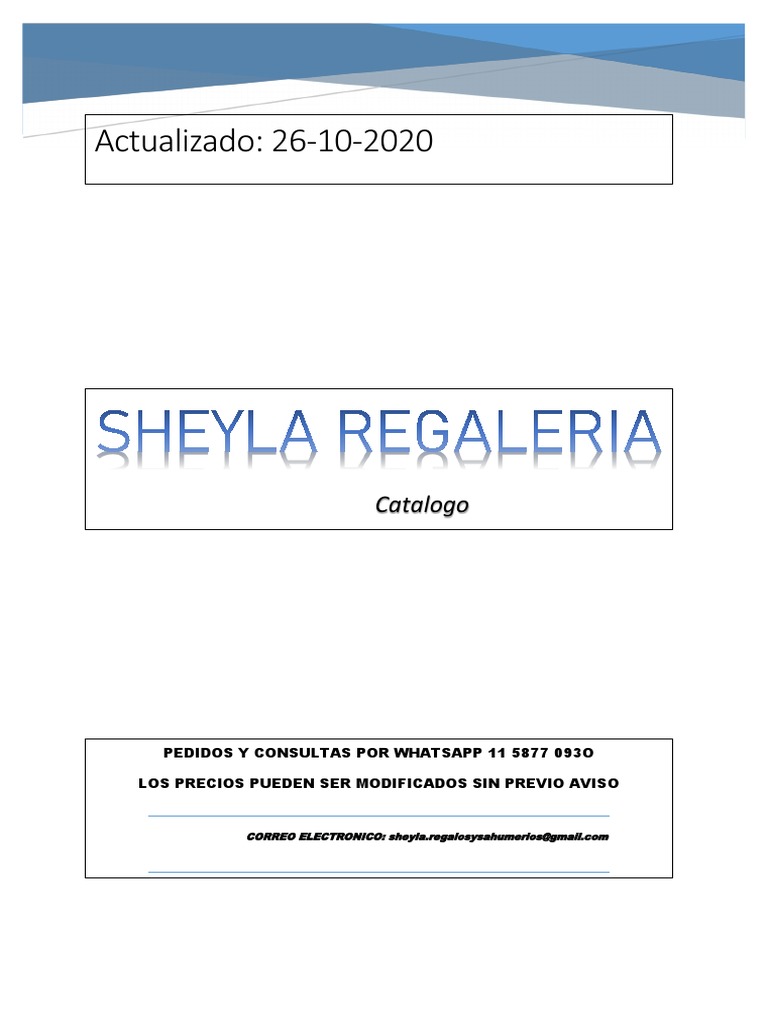 Catalogo Sheyla Regaleria 1 | PDF