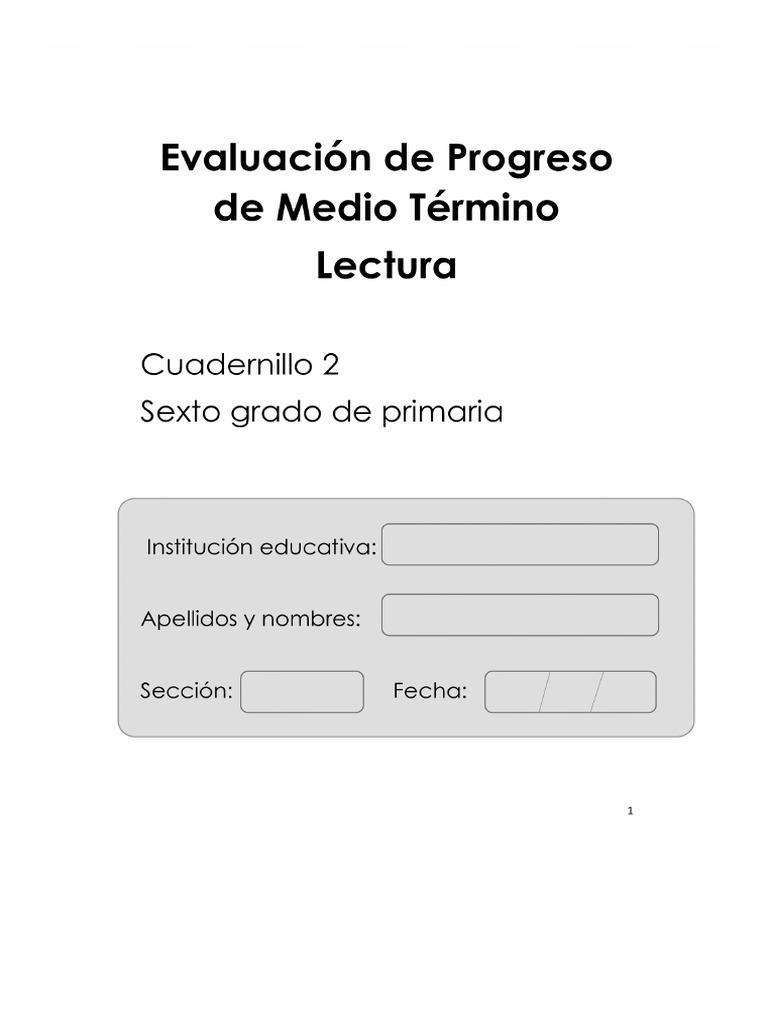 Cuadernillo de Lectoescritura 6° Grado | PDF | Crecimiento personal y profesional