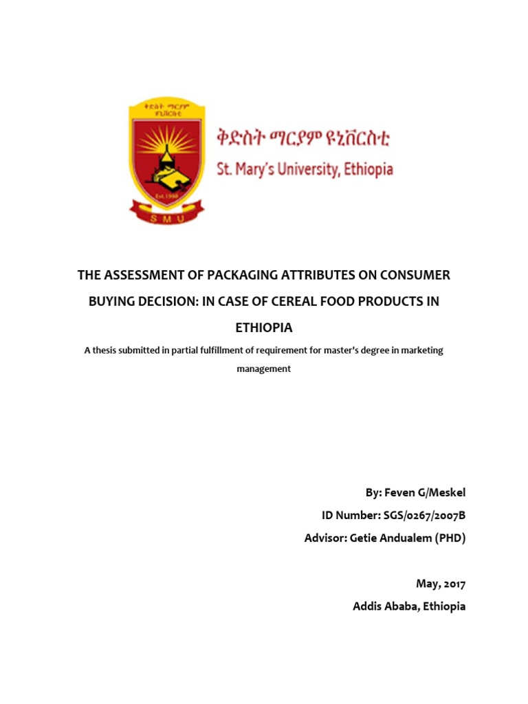 Final Feven Thesis | PDF | Packaging And Labeling | Behavior