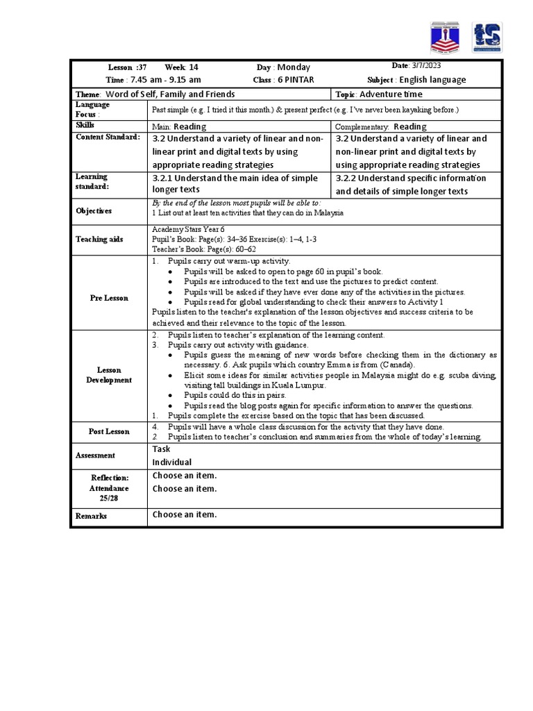 Lesson 37 | PDF | Teachers | Communication