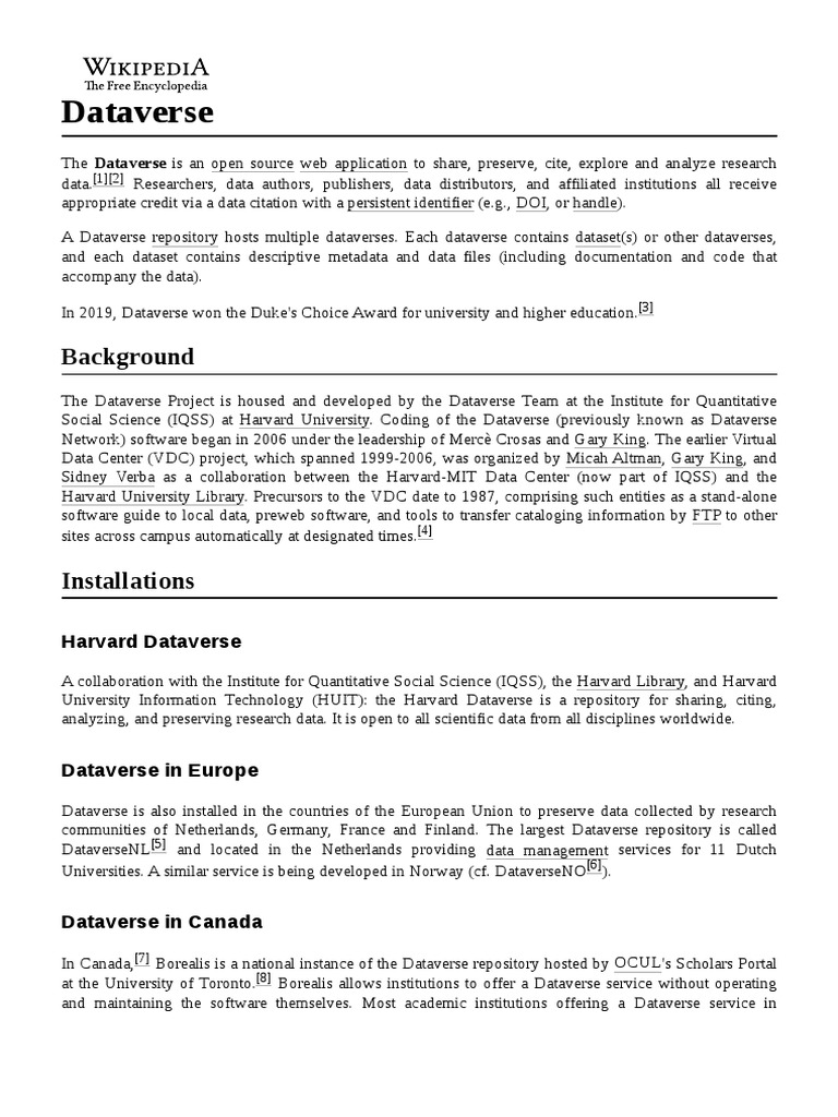 Dataverse | Download Free PDF | Computing | Data