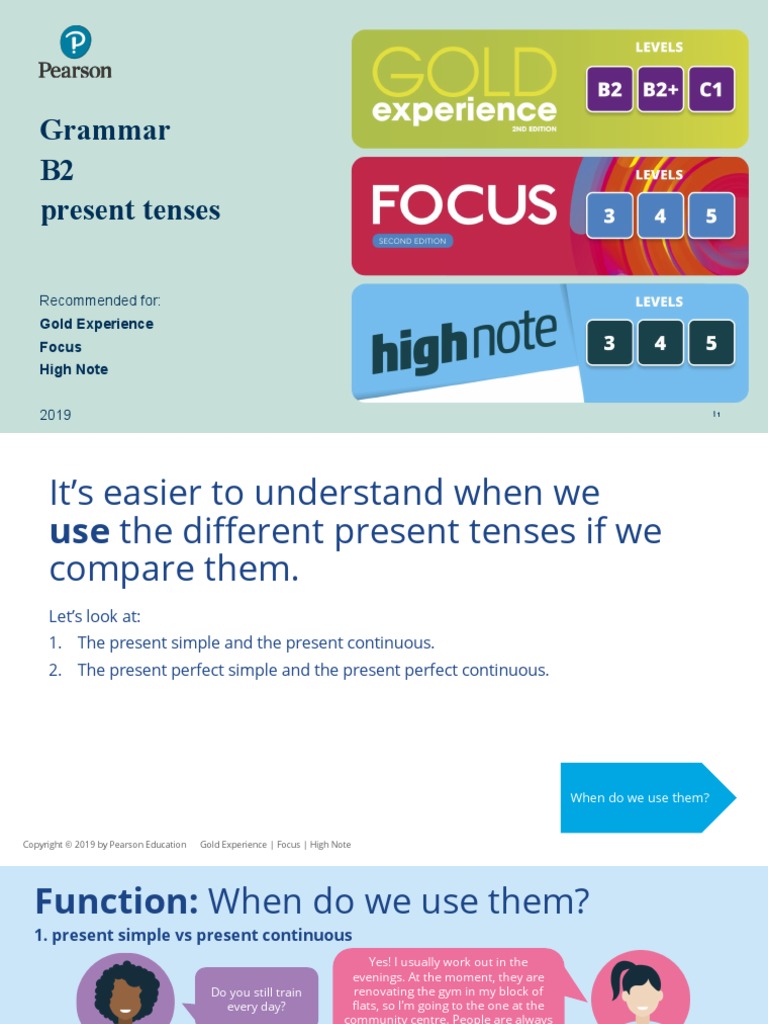 Grammar B2 - 1 Present Tenses | Download Free PDF | Verb | Grammatical ...