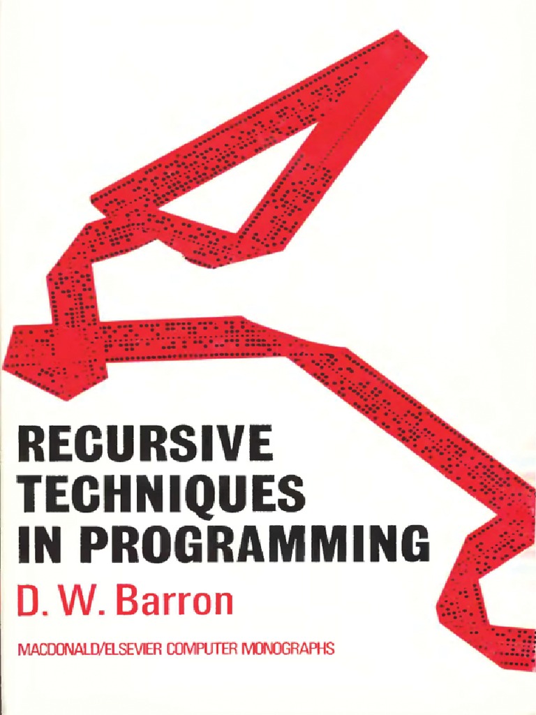 (Computer Monograph) David W. Barron - Recursive Techniques in Programming (1968, TBS The Book ...