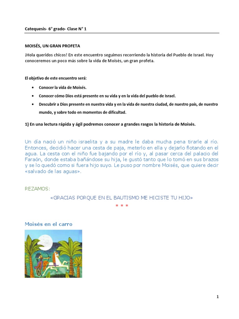 Moisés: Historia y Éxodo para Niños | PDF | Moisés | Libro del éxodo