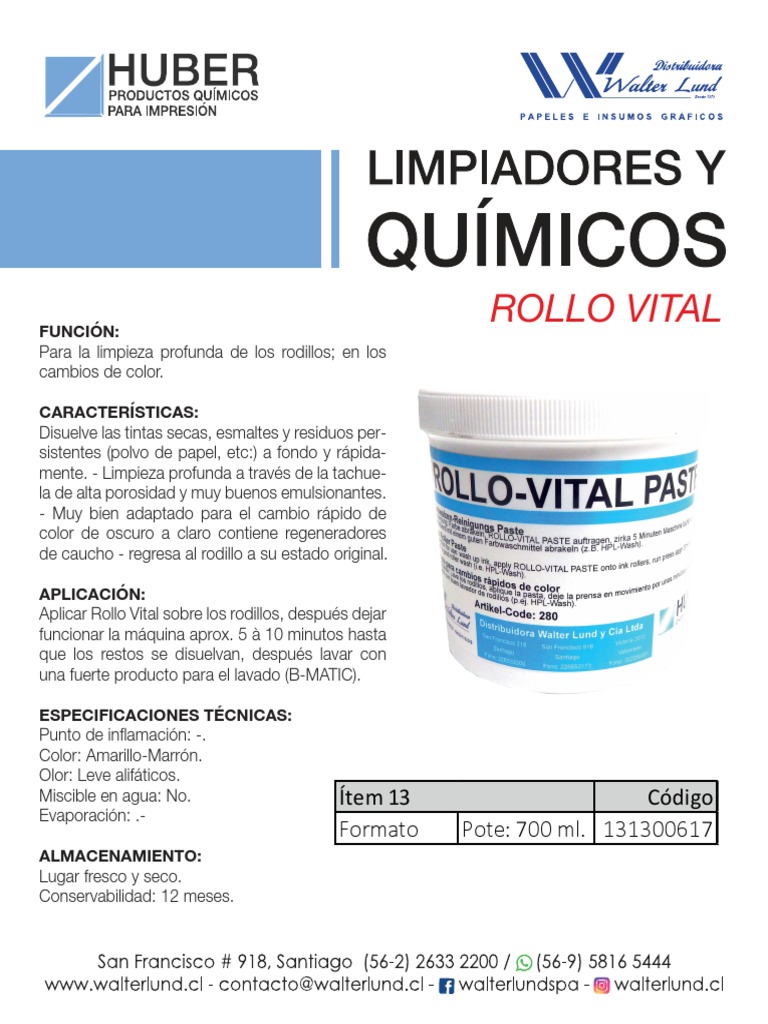 Ficha Técnica - Rollo Vital - Walter Lund | PDF