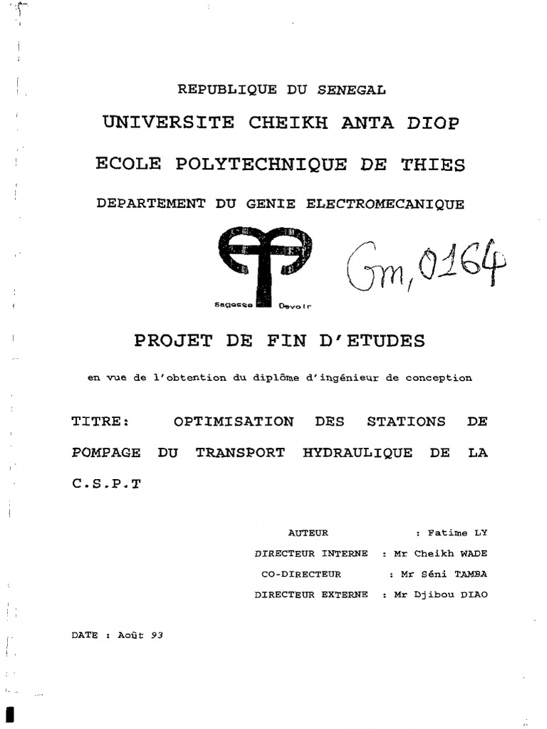 Pfe GM 0164 | PDF | Pompe | Puissance (physique)