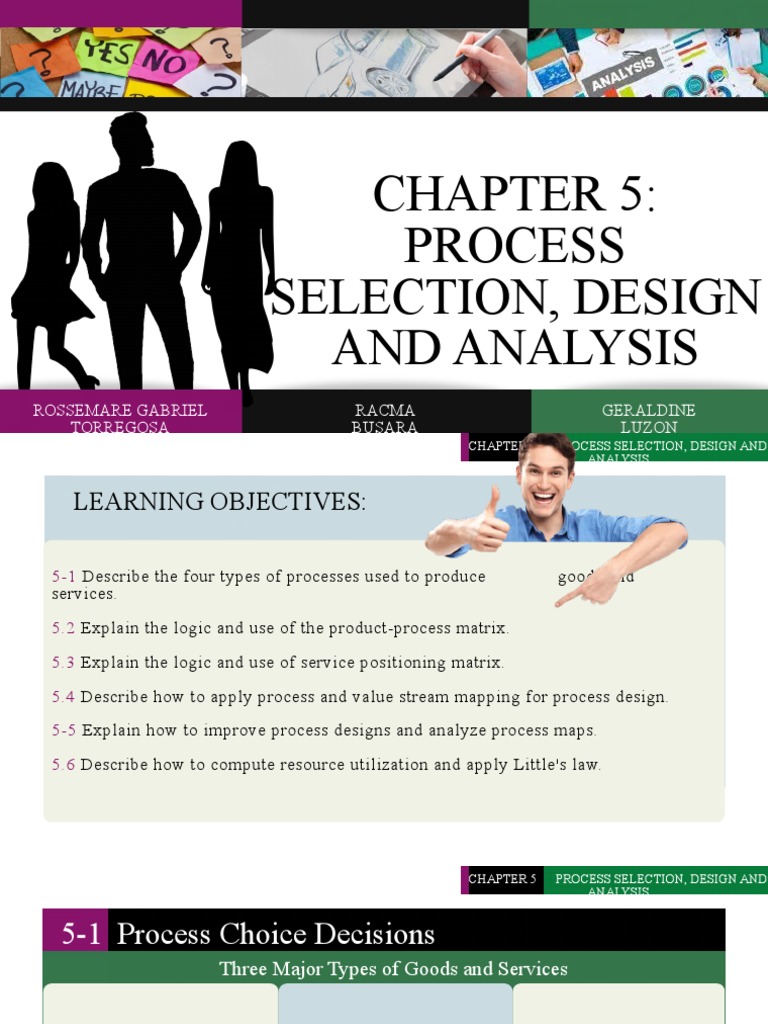 BA 328 - Ch5 - Process Selection, Design, and Analysis | PDF | Goods | Value Chain