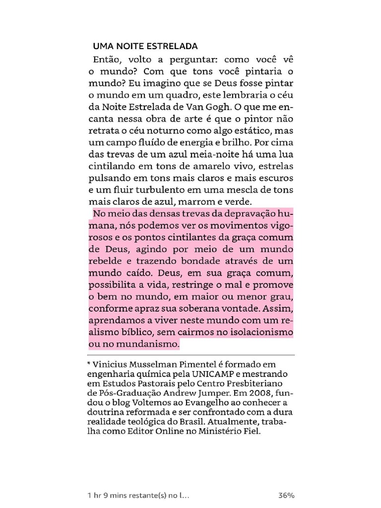 A Graça e o Mundo Caído | PDF
