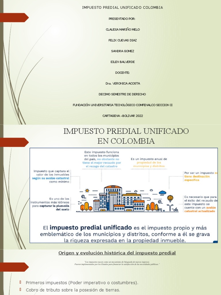 Impuesto Predial Unificado | PDF | Impuestos | Colombia
