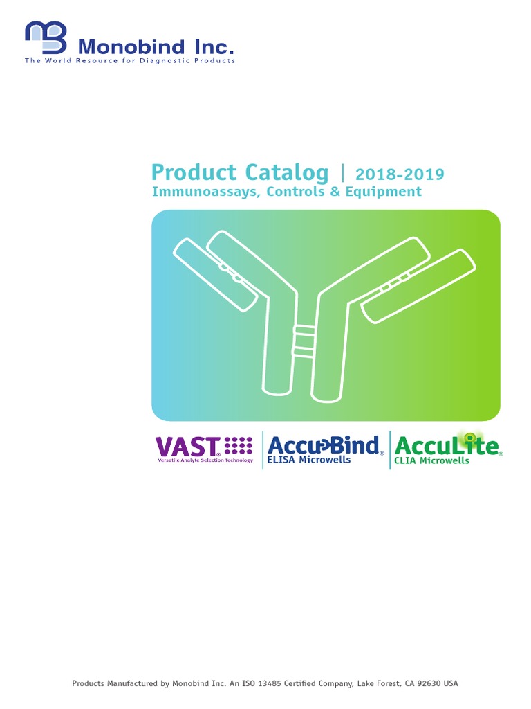 Monobind Reagent Catalog | PDF | Elisa | Immunoassay