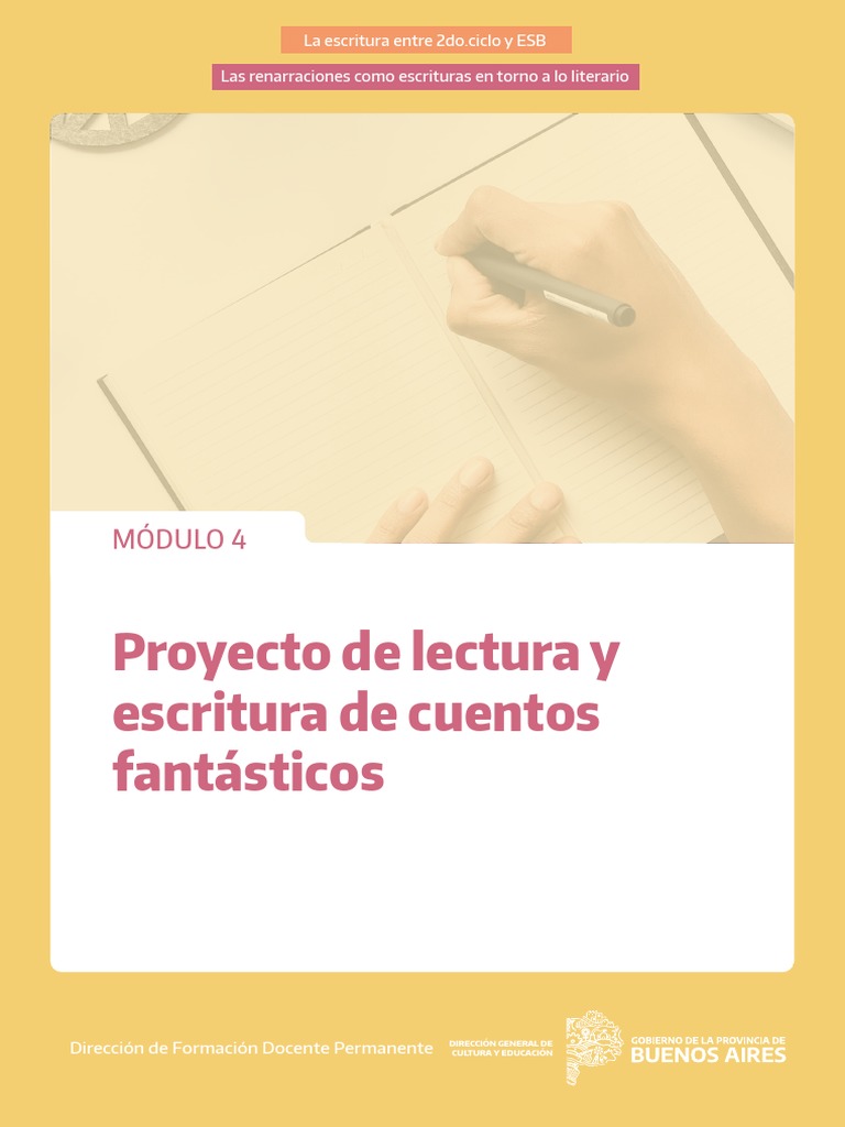 m4 p1 Proyecto de Lectura y Escritura de Cuentos Fantásticos | PDF ...