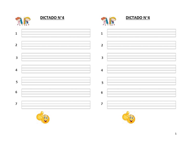 Hoja de Dictado | PDF