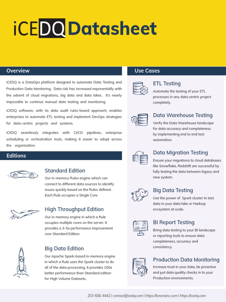 iCEDQ Brochure - Product Datasheet | PDF | Data Management Software | Computer Engineering