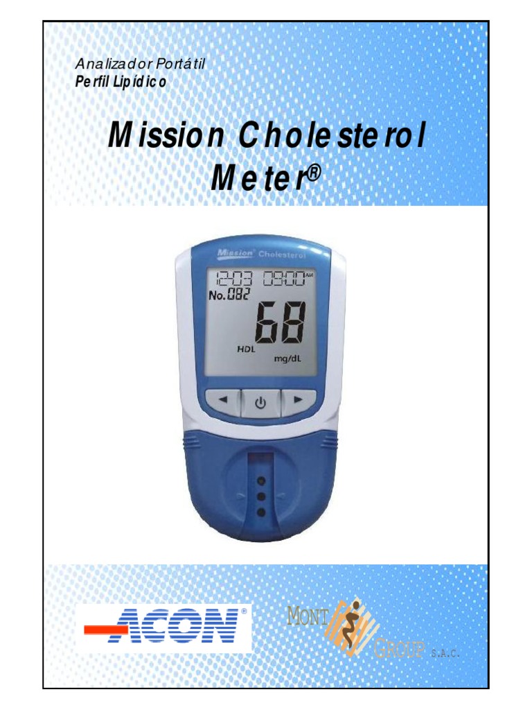 Mission Cholesterol Meter | PDF