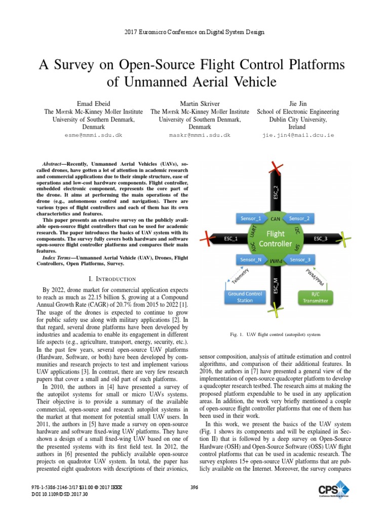 A Survey On Open-Source Flight Control Platforms of Unmanned Aerial ...