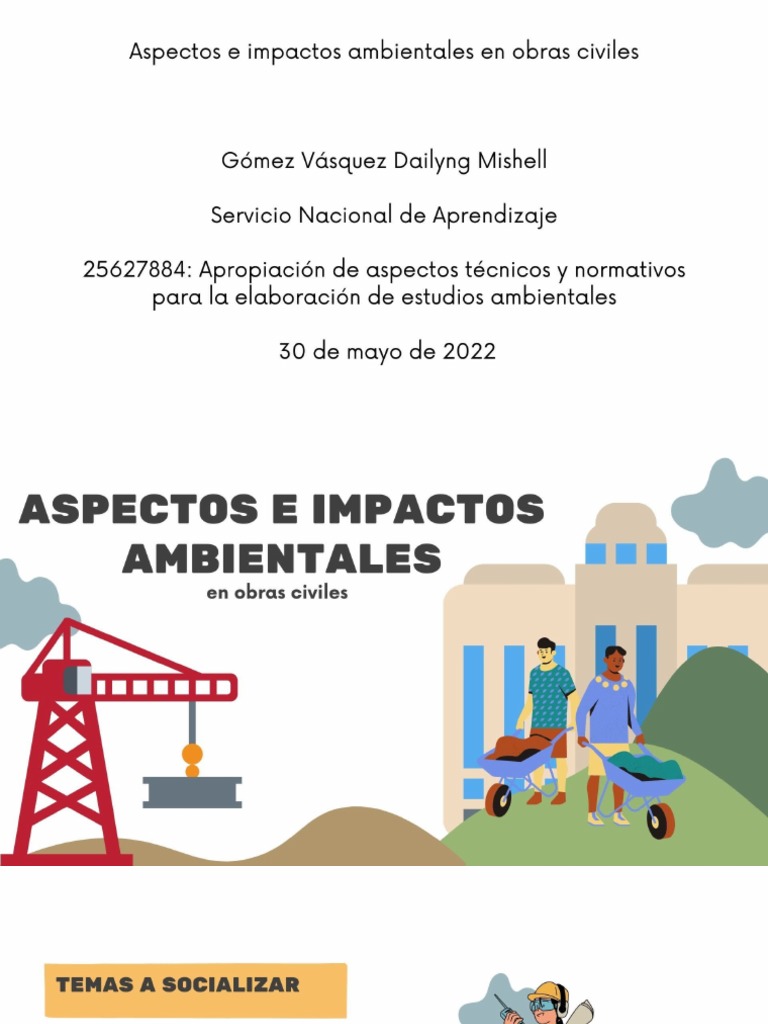 Aspectos e Impactos Ambientales en Obras Civiles | PDF | Agua | Residuos