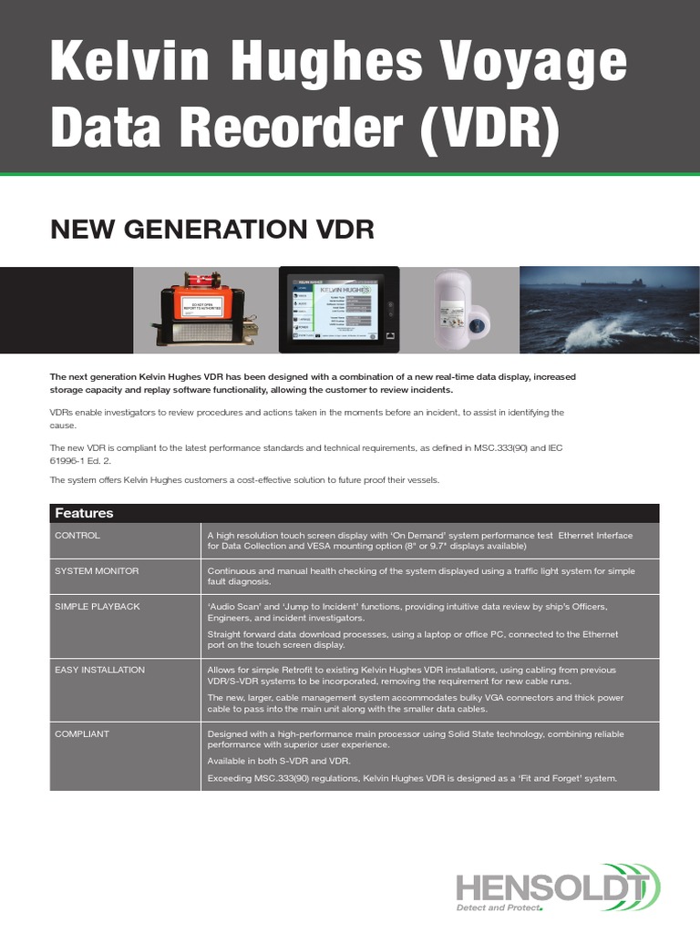 Kelvin Hughes Voyage Data Recorder 24102019 | PDF | Power Supply ...