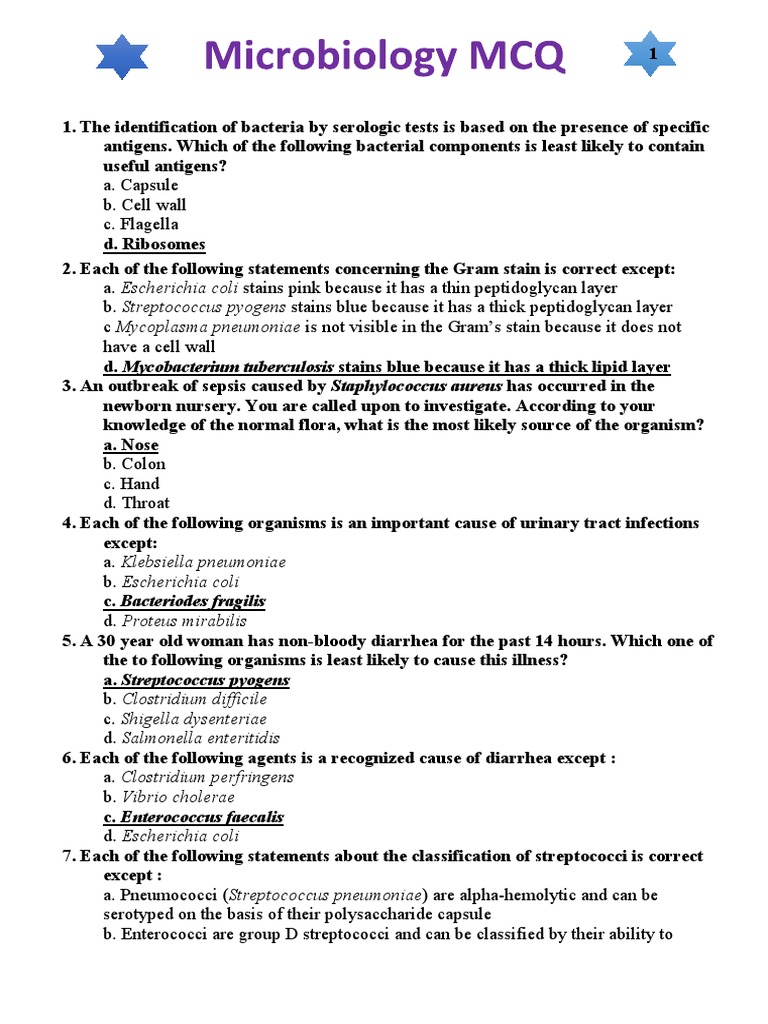 DR Ali Alanbaki MCQ Microbiology | PDF | Dna | Bacteria