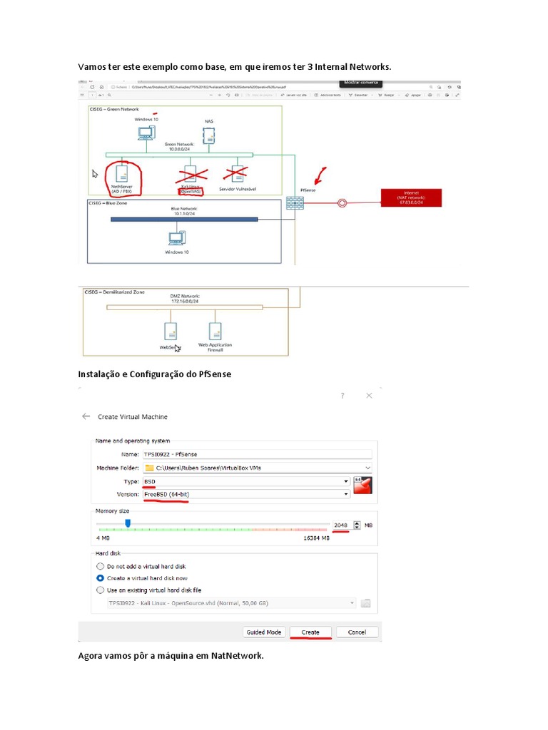 Instalação e Configuração Do PfSense | PDF | Endereço de IP | Rede local