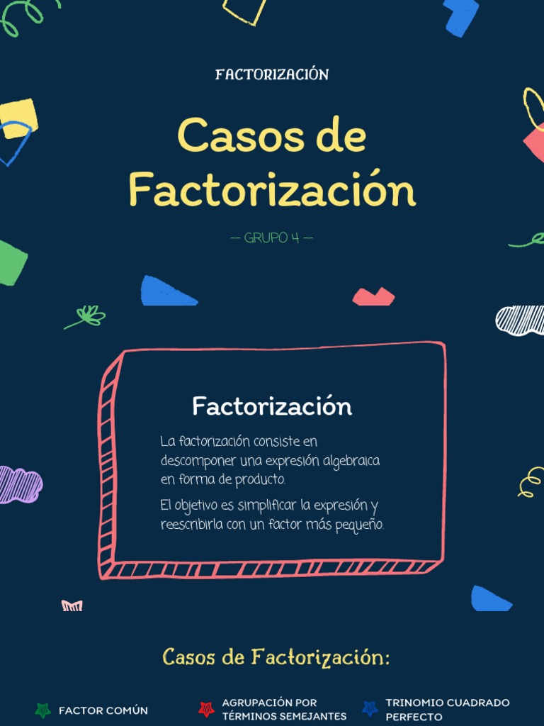 Casos de Factorización | PDF | Métodos y materiales de enseñanza