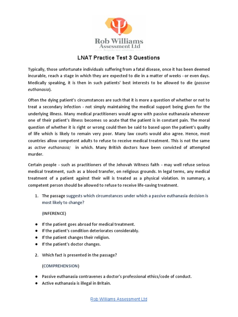 LNAT Practice Test 3 | PDF | Personality Type | Extraversion And ...